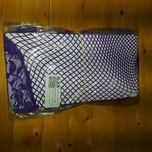 Accessories | Sexy Purple Fishnet Thigh High Tights Stockings | Poshmark